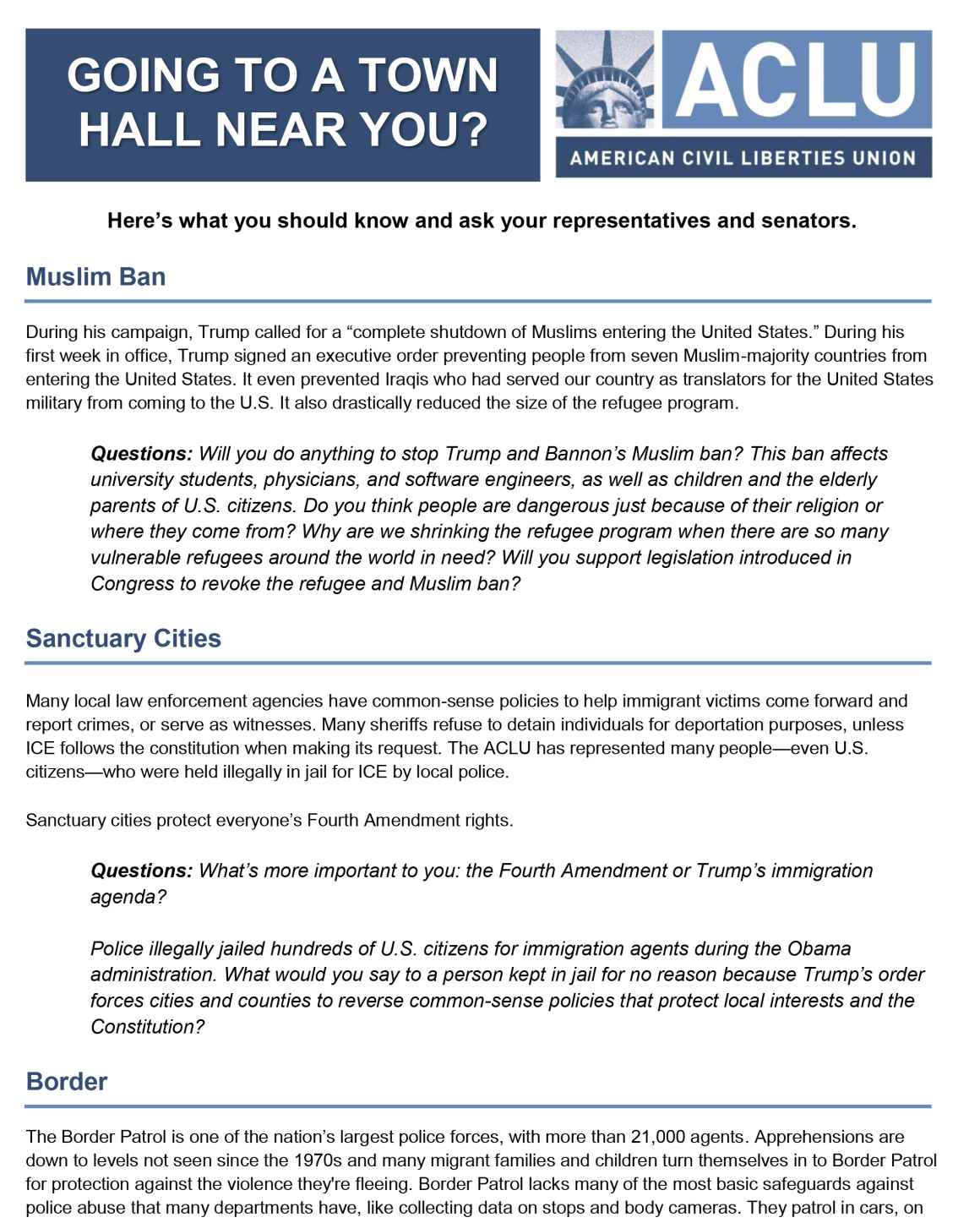 Questions To Ask At Town Halls ACLU Delaware questions-to-ask-at-town-halls-aclu-delaware