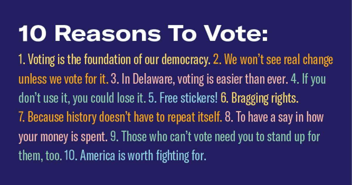 10 Reasons to Vote in Tuesday’s Election | ACLU Delaware