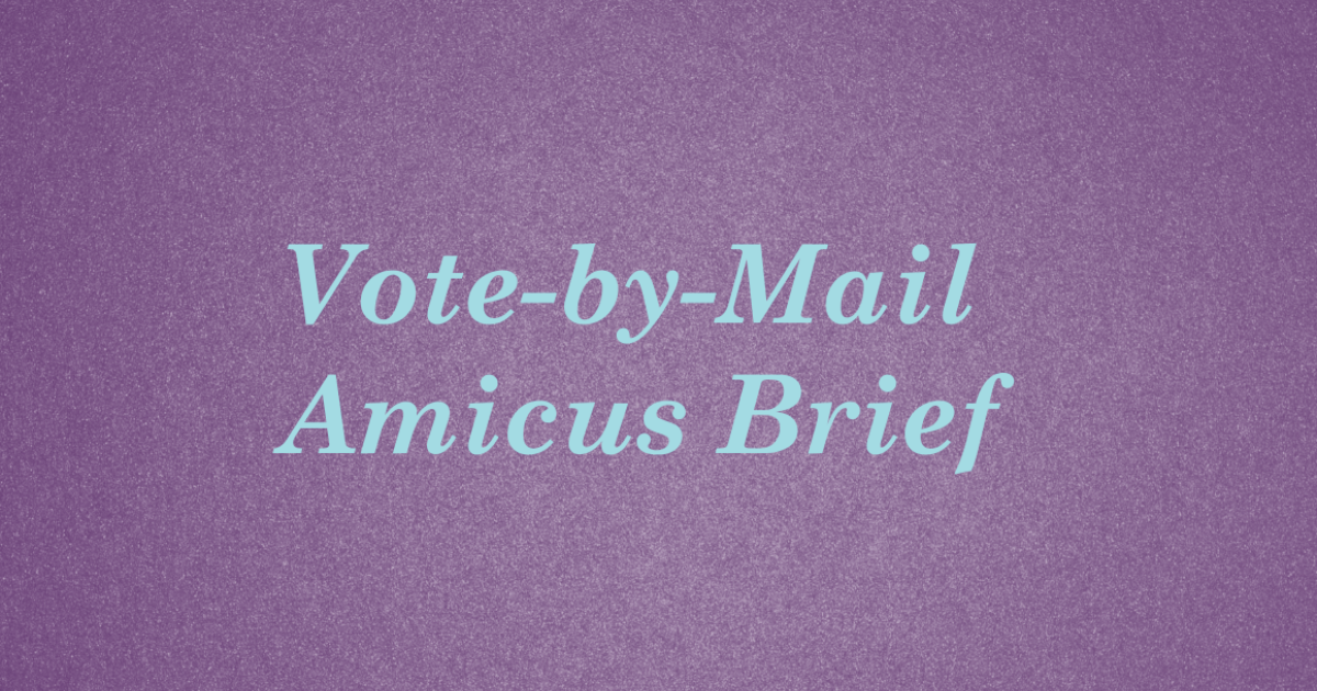 Vote By Mail Amicus Brief Aclu Delaware